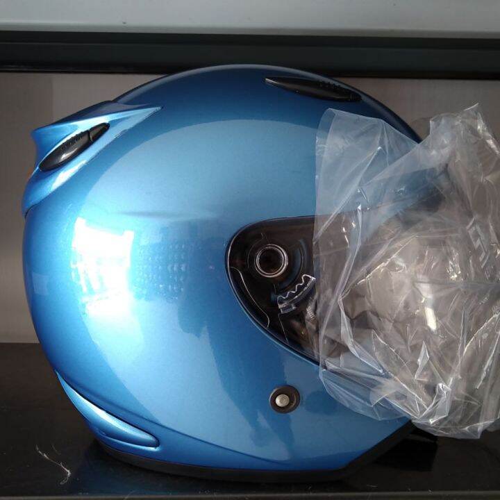 helm centro polos warna ice blue biru langit | Lazada Indonesia