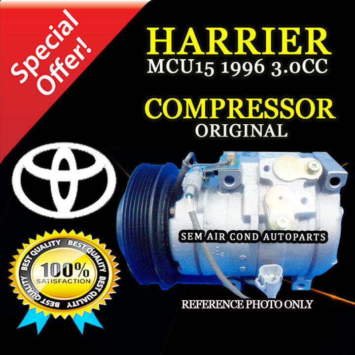 TOYOTA HARRIER MCU15 1996 YEAR 3.0CC ORIGINAL DENSO ND COMPRESSOR ...