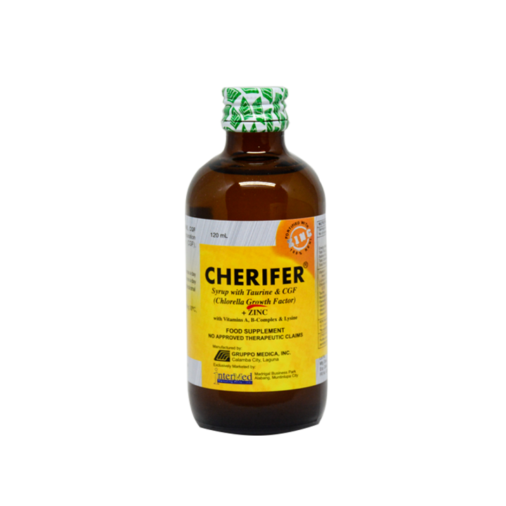 Cherifer Vitamins with Lysine CGF Taurine and Zinc Syrup 120mL | Lazada PH