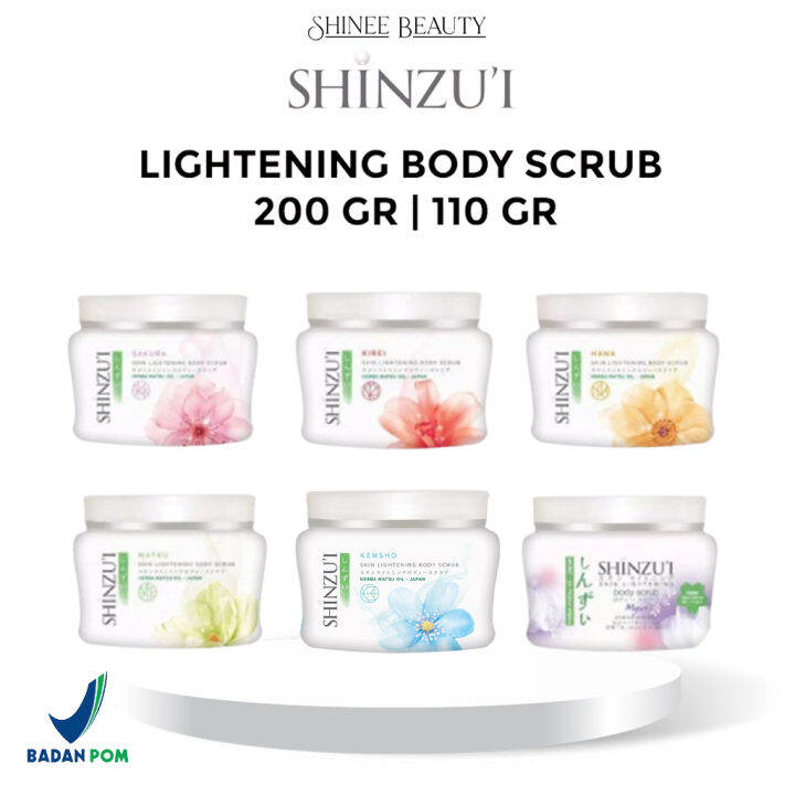 Shinzu'i Skin Lightening Body Scrub -120gr - 200gr - Lulur - Shinzui ...
