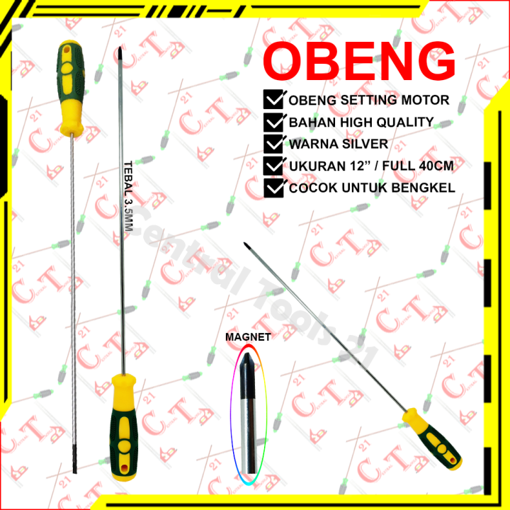 Central Tools 21 - Obeng Plus Minus Magnet Panjang 12 Inch Obeng ...