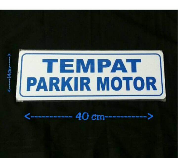 Sign Board Akrilik Plat Tempat Parkir Motor | Lazada Indonesia