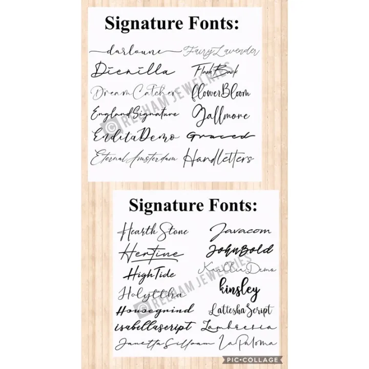 [RJ] Signature or Handwritten Personalized Name Necke | Lazada PH