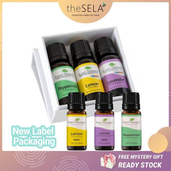 [Genuine] Plant Therapy Lemon, Lavender and Peppermint Set Essential ...