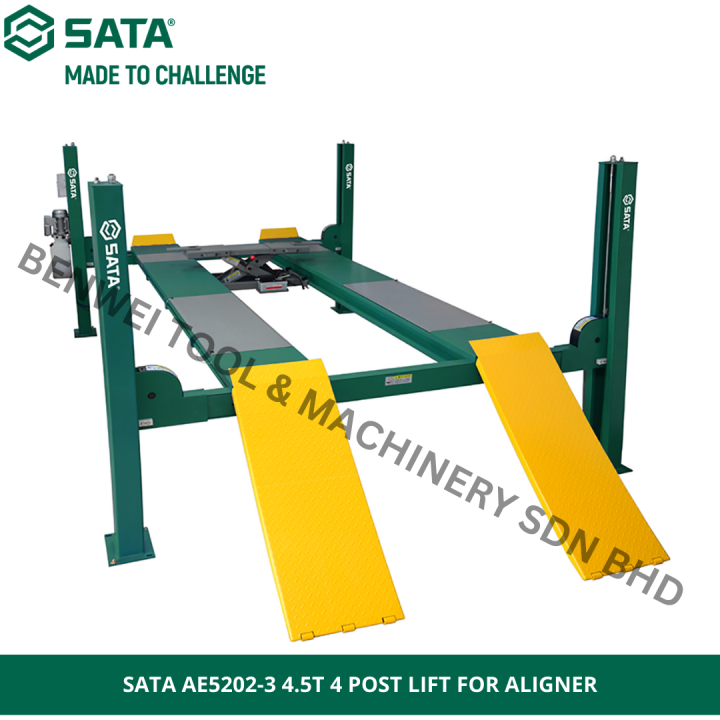 SATA AE5202 4.5T 3D FOUR POST LIFT / 4.5T FOUR POST JACK / 4.5T - 4 ...