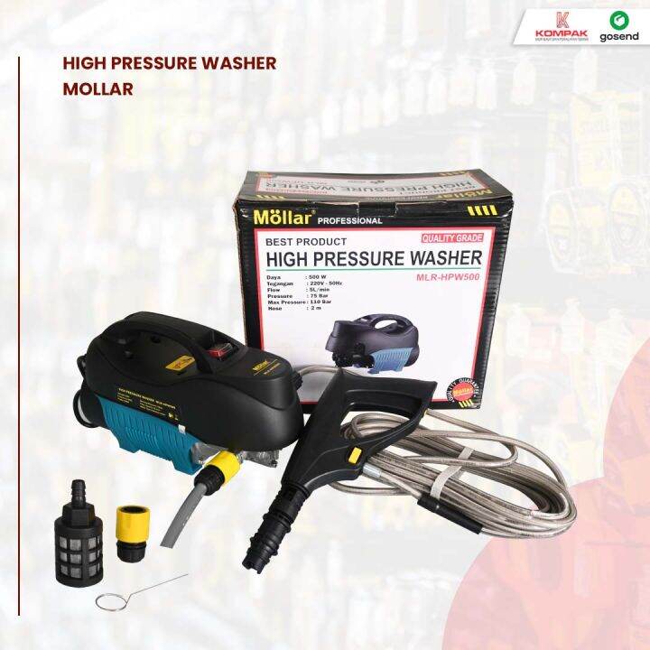 Jet Cleaner Mollar MLR-HPW500 High Pressure Washer Mesin Steam Cuci ...