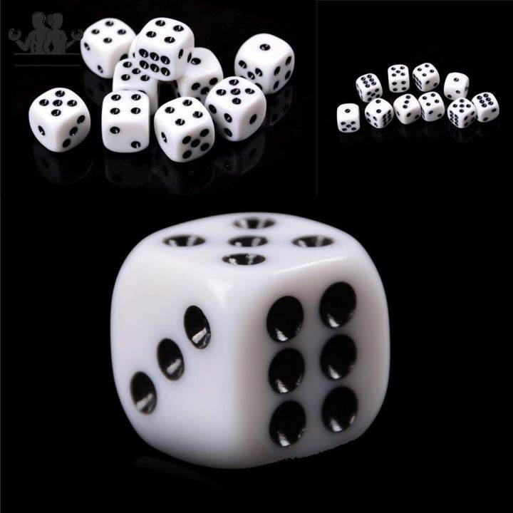 【LZ】 Dados de plástico branco jogo de tabuleiro jogos decidir dado ...