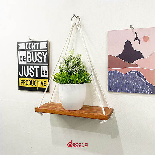 Decorla Ambalan Tali Minimalis Gantung Hiasan Dinding Dekorasi Makrame ...