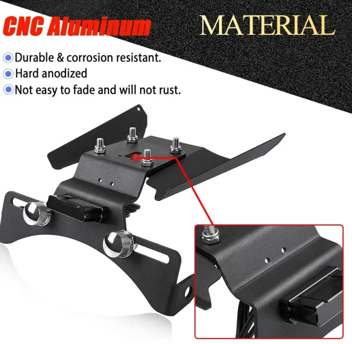 Allotmark Duke 390 CNC Motorcycle LED License Plate Holder for KTM ...