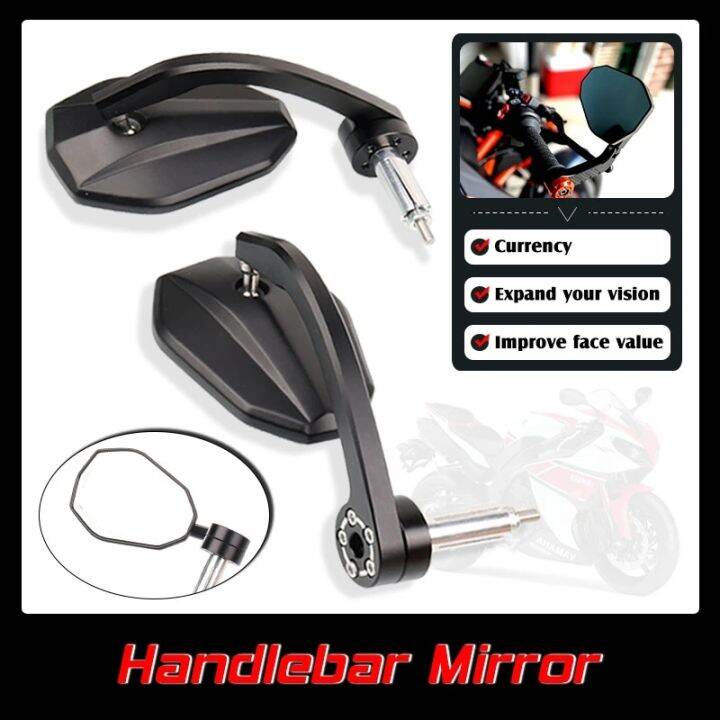 Motorcycle Rear View Mirrors 7 8 22mm Handle Bar End Mirrors For