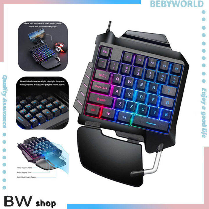 【COD】PUBG One-Hand Game Keyboard Single Handed Ergonomic Gaming Keypad ...