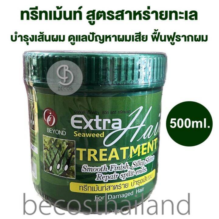 GO BEYOND Extra Seaweed Hair Teatment 500ml. โก บียอนด์ ทรีทเม้นท์ ...
