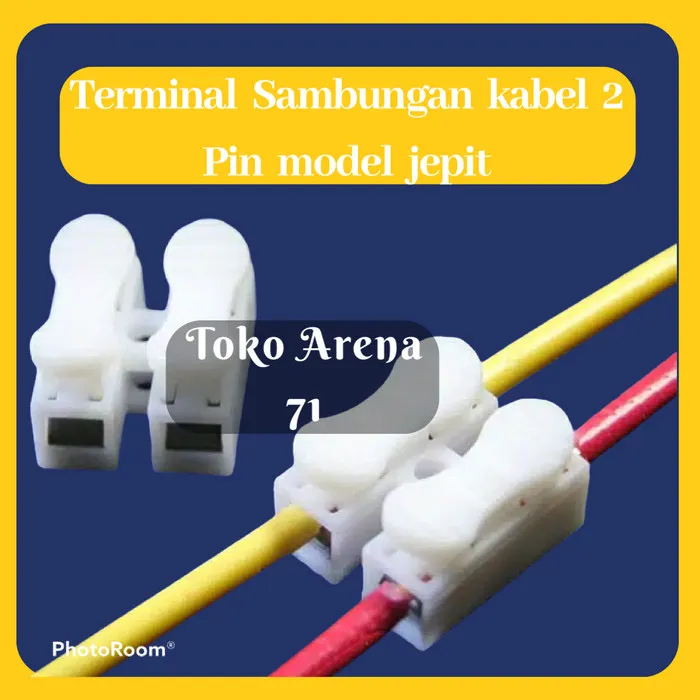 Quick Connect 2 Wire Connector Spring Terminal Socket Sambungan Kabel ...
