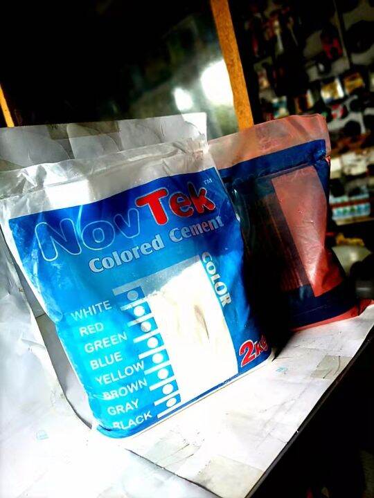 [FS]NOVTEK COLORED CEMENT WHITE/RED (2KG.) Pest control | Lazada PH