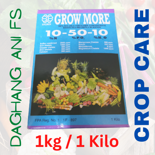 GROW MORE 10-50-10 WATER SOLUBLE FERTILIZER CONCENTRATE (1KG) | Lazada PH