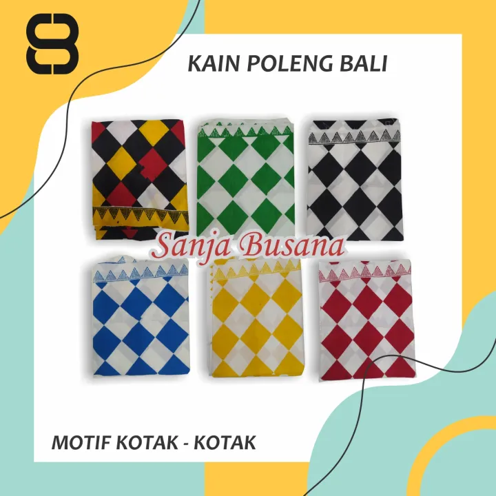 Kain Poleng Bali Jarik Poleng Bali Motif Catur Kotak-Kotak Khas Bali ...