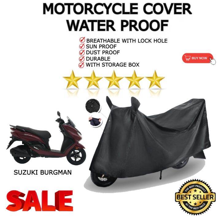 SUZUKI BURGMAN Waterproof Motorcycle Cover Motor Cover | Lazada PH