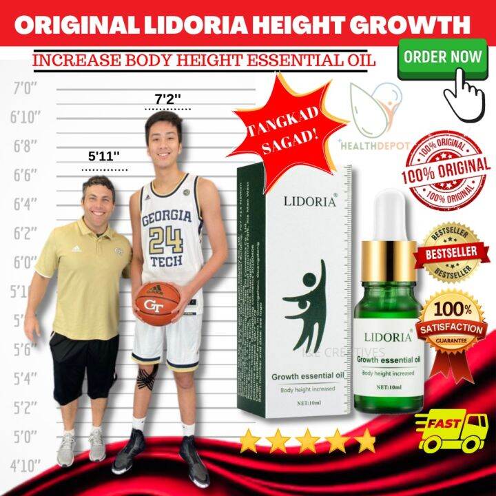 ORIGINAL Lidoria Height Growth Essential Oil Pampatangkad Height ...