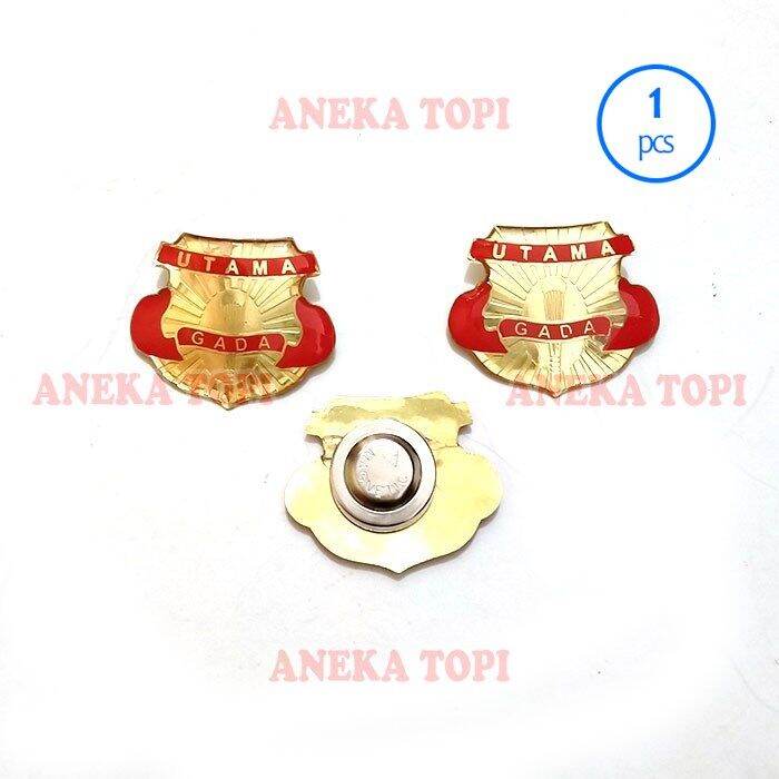 Lencana Gada Utama Satpam Pin Security Satpam Gada Utama Magnet Pin ...