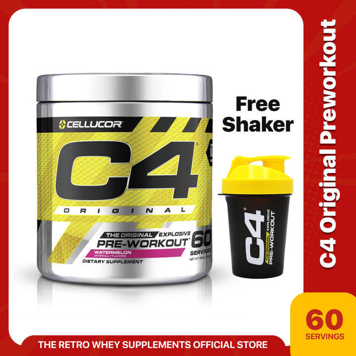 INACTIVE 60s Cellucor C4 Original Explosive Pre Workout, Bottle of 60 ...