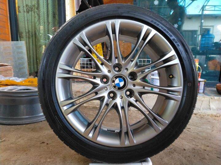 แม็กBMW E60 style 135 แท้ ขอบ18 5/120 W8 et20 พร้อมยางดันลอป 225 45 18 ...