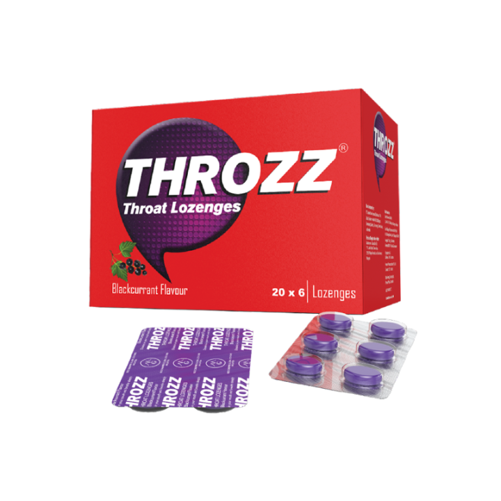 Throzz Throat Lozenges (Blackcurrant Flavour) 6's (Price per strip ...