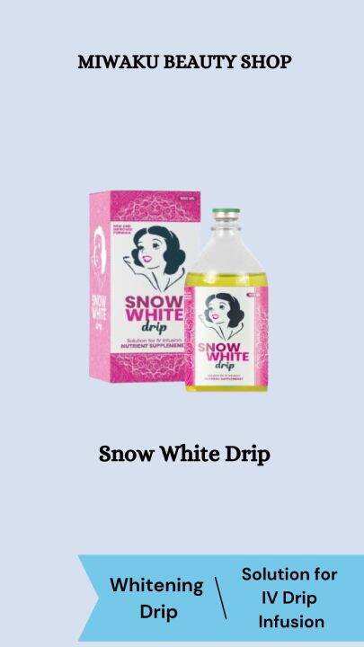 Cindyeralla Snow White Gluta Drip Complete Set w/ Collagen- Your Beauty ...
