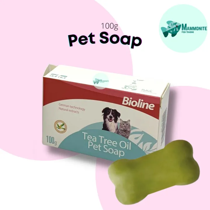 Bioline Pet Soap Tea Tree Aloe Vera Cats Dogs 100g | Lazada PH