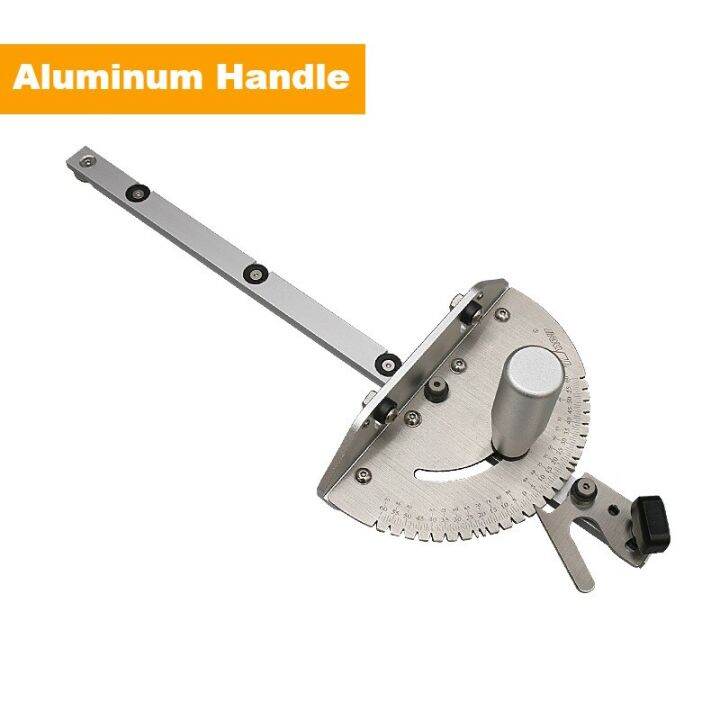 Woodworking Angle Miter Gauge Tenon Fence System T Track Push Ruler ...