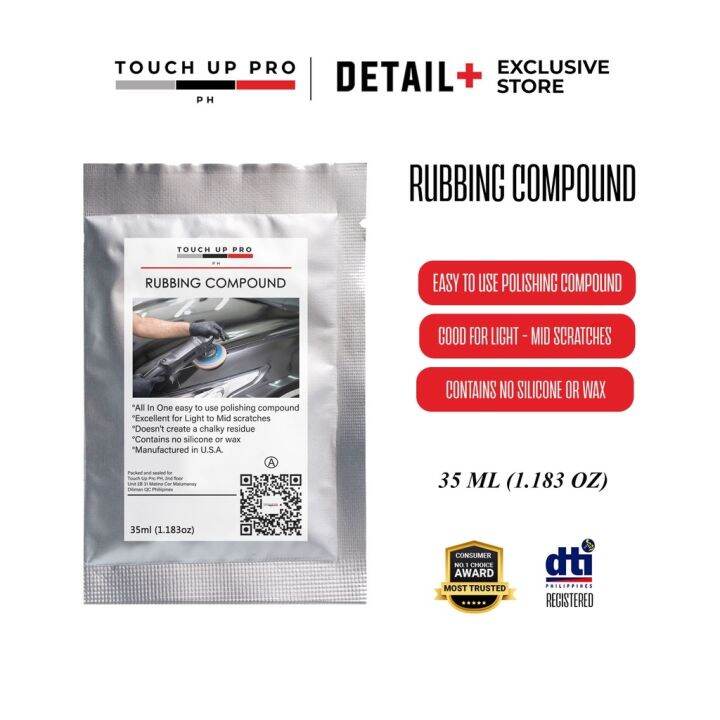 RUBBING COMPOUND TOUCH UP PRO PH LIGHT SCRATCH REMOVER | Lazada PH