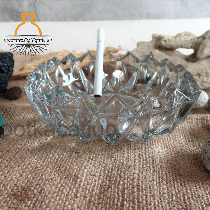 ASBAK ROKOK KACA KRISTAL TRANSPARAN Glass Crystal Ashtray | Lazada ...