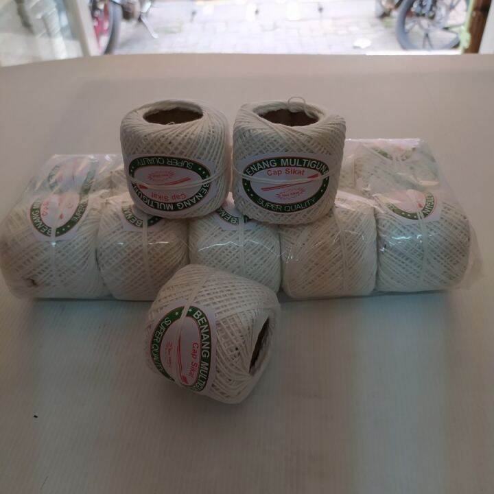 Benang Rami ( benang multiguna) cap sikat 1 pak isi 10 gulung | Lazada ...