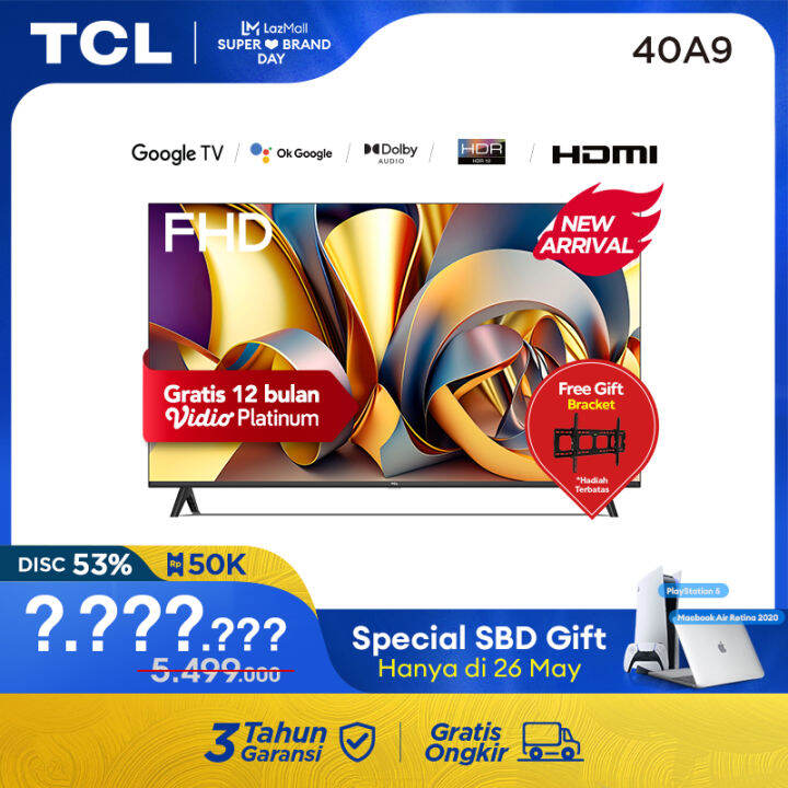TCL 40 Inch Smart TV - Android 11 - FHD - Dolby Audio - Google Play/Netflix/Youtube - Wifi ...