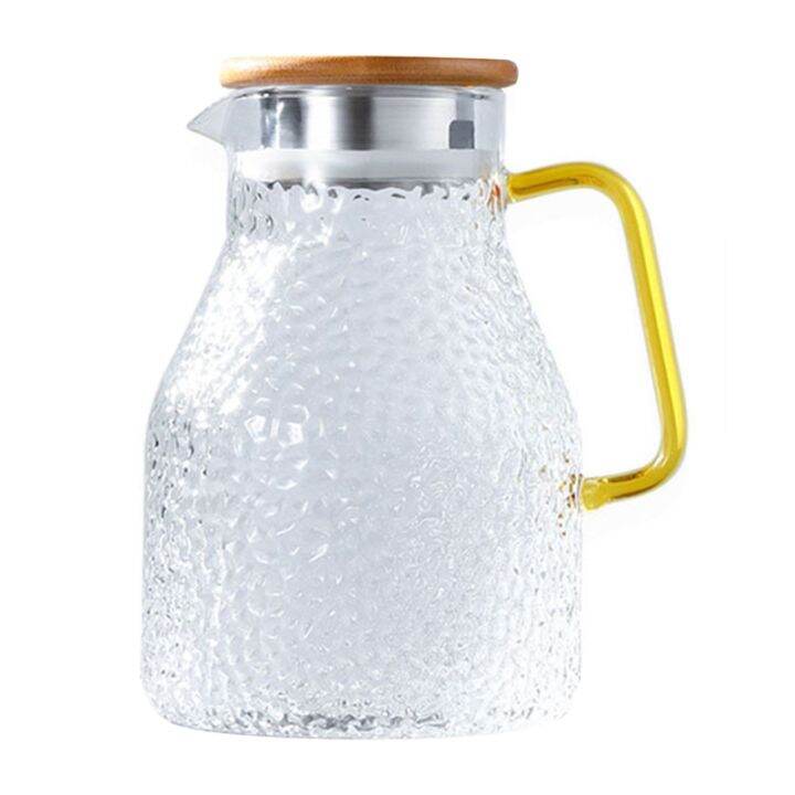 Water Pitcher Glass Water Pot 2000Ml Heat Resistant Water Jug and Glass ...