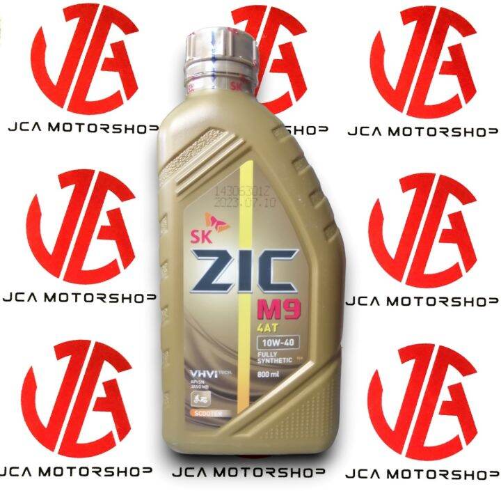 ORIGINAL ZIC M9 ENGINE OIL 4AT SCOOTER FULLY SYNTHETIC 10W-40 800ML ...