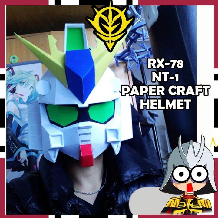 GUNDAM RX93 NU GUNDAM HEAD DIY PAPER CRAFT MODEL KITS | Lazada