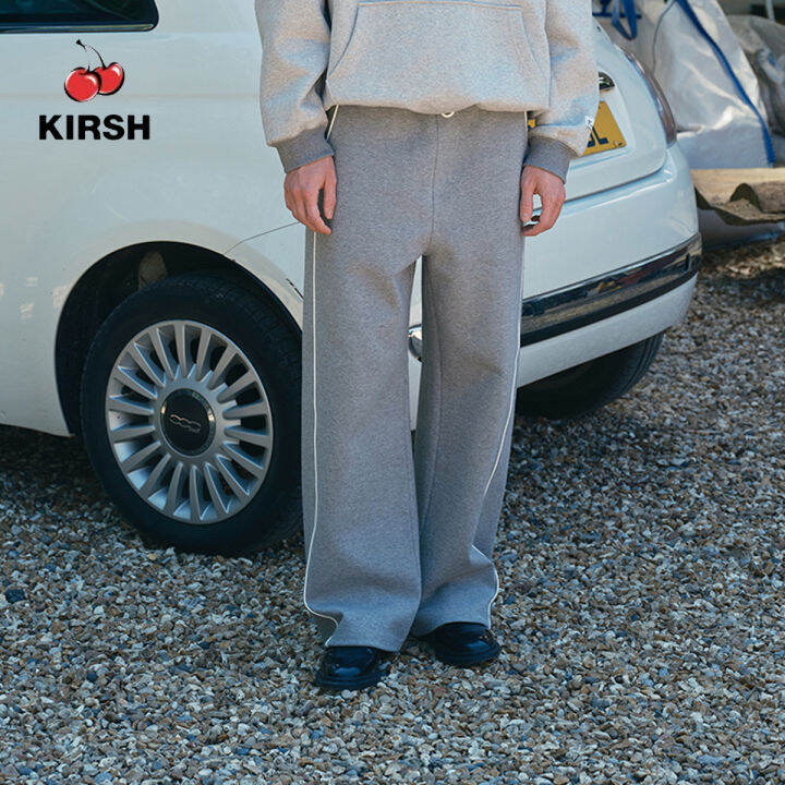 [KIRSH] UNI LOGO WAPPEN LINE กางเกงขากว้าง | 23AW | กางเกงผู้หญิง ...
