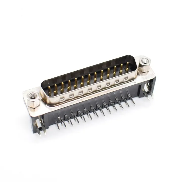 DR25 DB25 D-SUB Angle Angled 25 Pin Female Male PCB Mount Socket ...