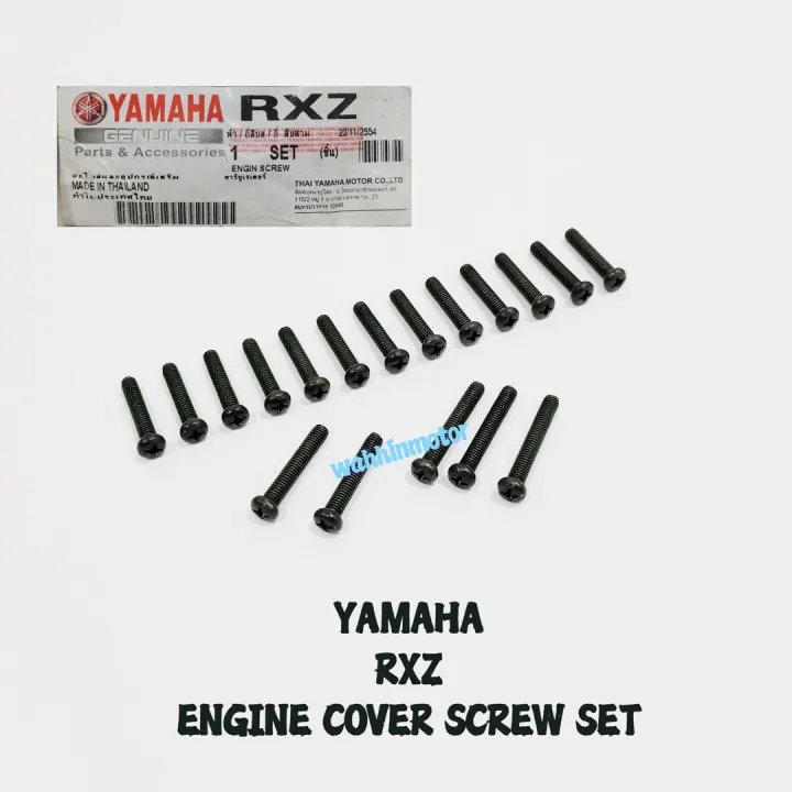 YAMAHA RXZ CATALYZER MILLI CATA ENGINE COVER SCREW SET BOLT ENJIN SKRU ...