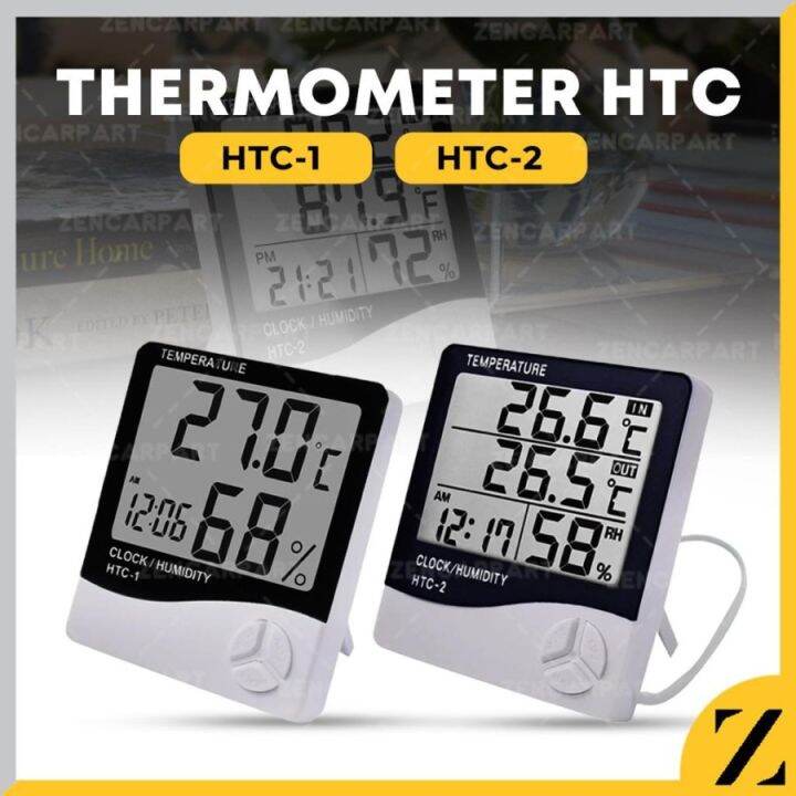 Hygrometer Thermometer HTC 1 2 Digital Higrometer Termometer Ruangan ...