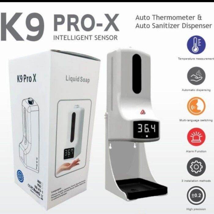 เครื่องวัดอุณหภูมิ 1 แถม 1 ขาตั้ง K9 PRO-X เครื่องวัดอุณหภูมิแบบอินฟาเรดพร้อมฉีดสเปรย์อัตโนมัติ ...
