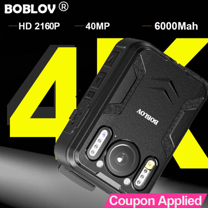 BOBLOV B4K2 with GPS 4K Body Action Camera ตัวกล้องมินิแอ็คชั่น 128GB ...
