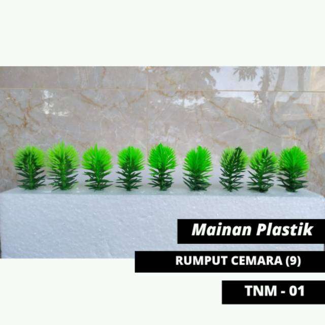 TNM 01 - CAKE TOPPER HIASAN KUE RUMPUT CEMARA (isi 9) | Lazada Indonesia
