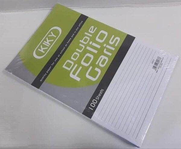 FOLIO / KERTAS DOUBLE FOLIO / KERTAS GARIS 100 SHEETS KIKY | Lazada ...