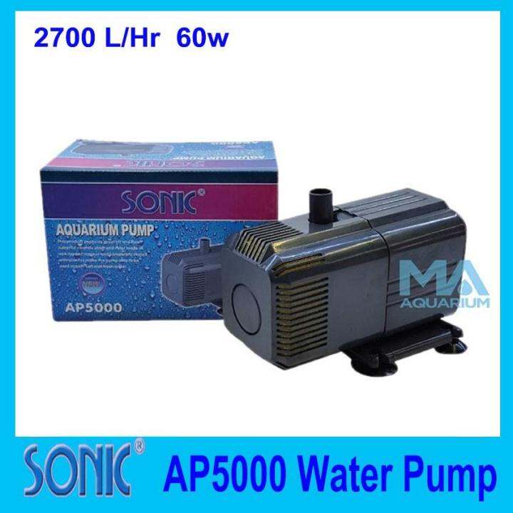 ( Pro+++ ) คุ้มค่า ปั้มน้ำ ปั้มแช่ SONIC AP-5000 WATER PUMP 2700 L/Hr 60w ราคาดี ปั๊ม น้ำ ตู้ ...