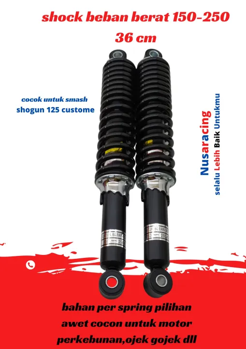 SHOCKBREAKER SHOCK BELAKANG BEBAN BERAT 150-250 36CM COCOK UNTUK SMASH ...