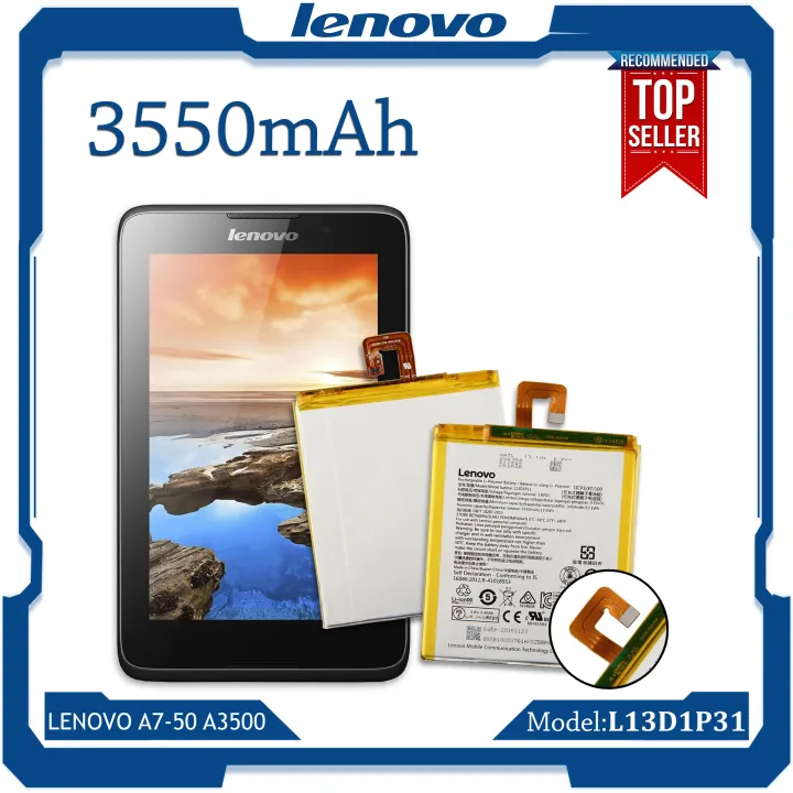 Lenovo A7-50 A3500 Battery Model:L13D1P31 Li-Polymer Battery (3550mAh ...