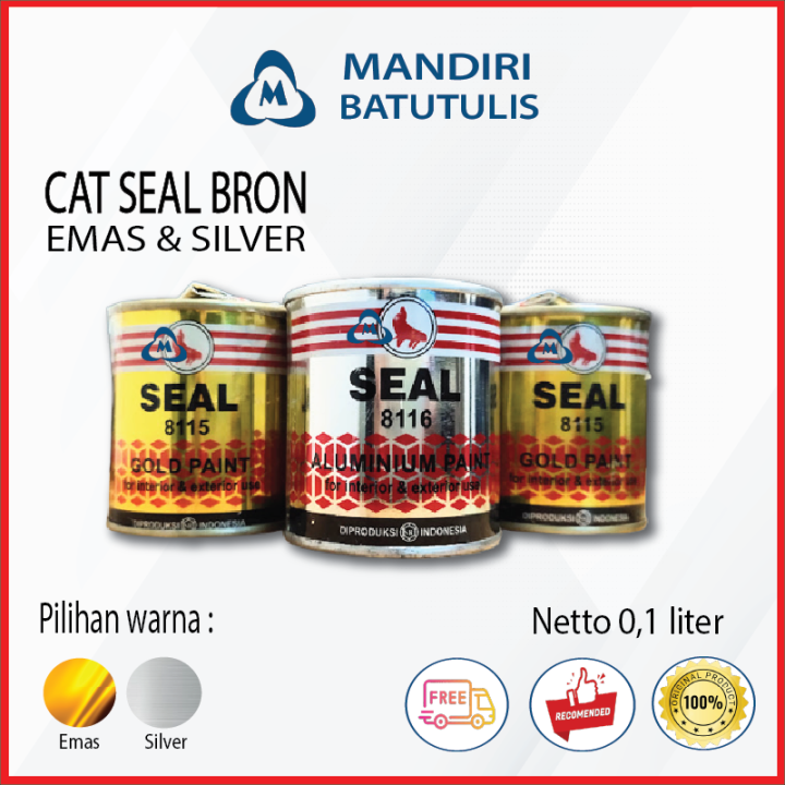Cat Besi Kayu Brown Bron Bronze Emas Mas Gold Alumunium Perak Silver ...