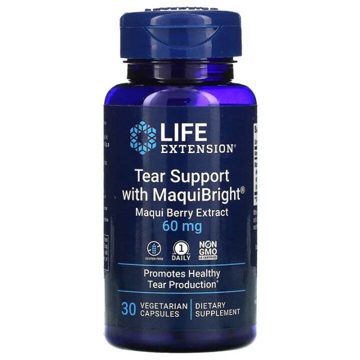 Tear Support Vision Support with MaquiBright, Maqui Berry Extract, 60 ...