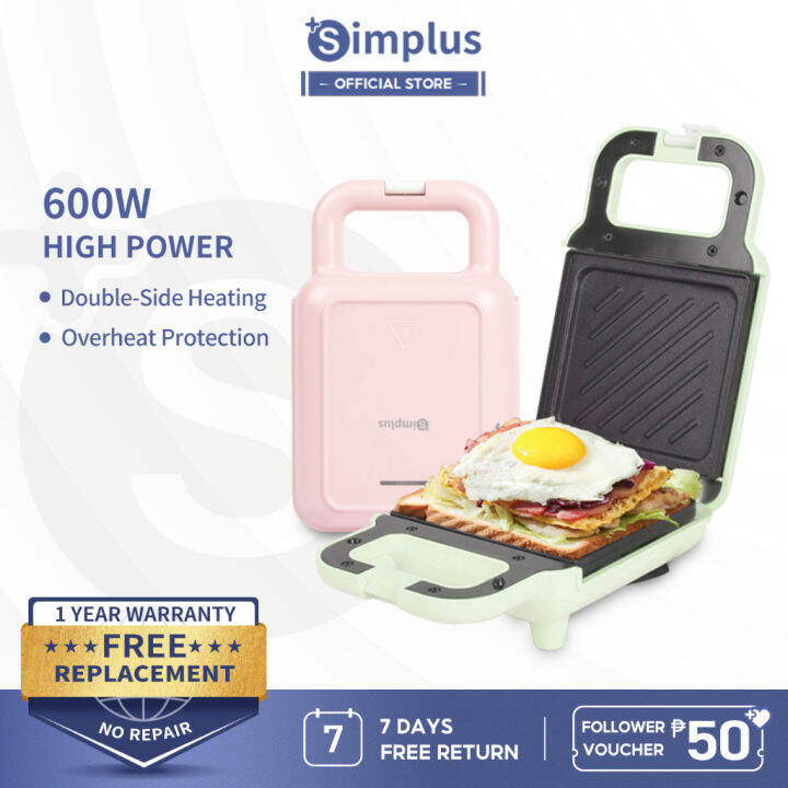Simplus Sandwich Maker Electric Breakfast Maker Machine MultiFunctional ...